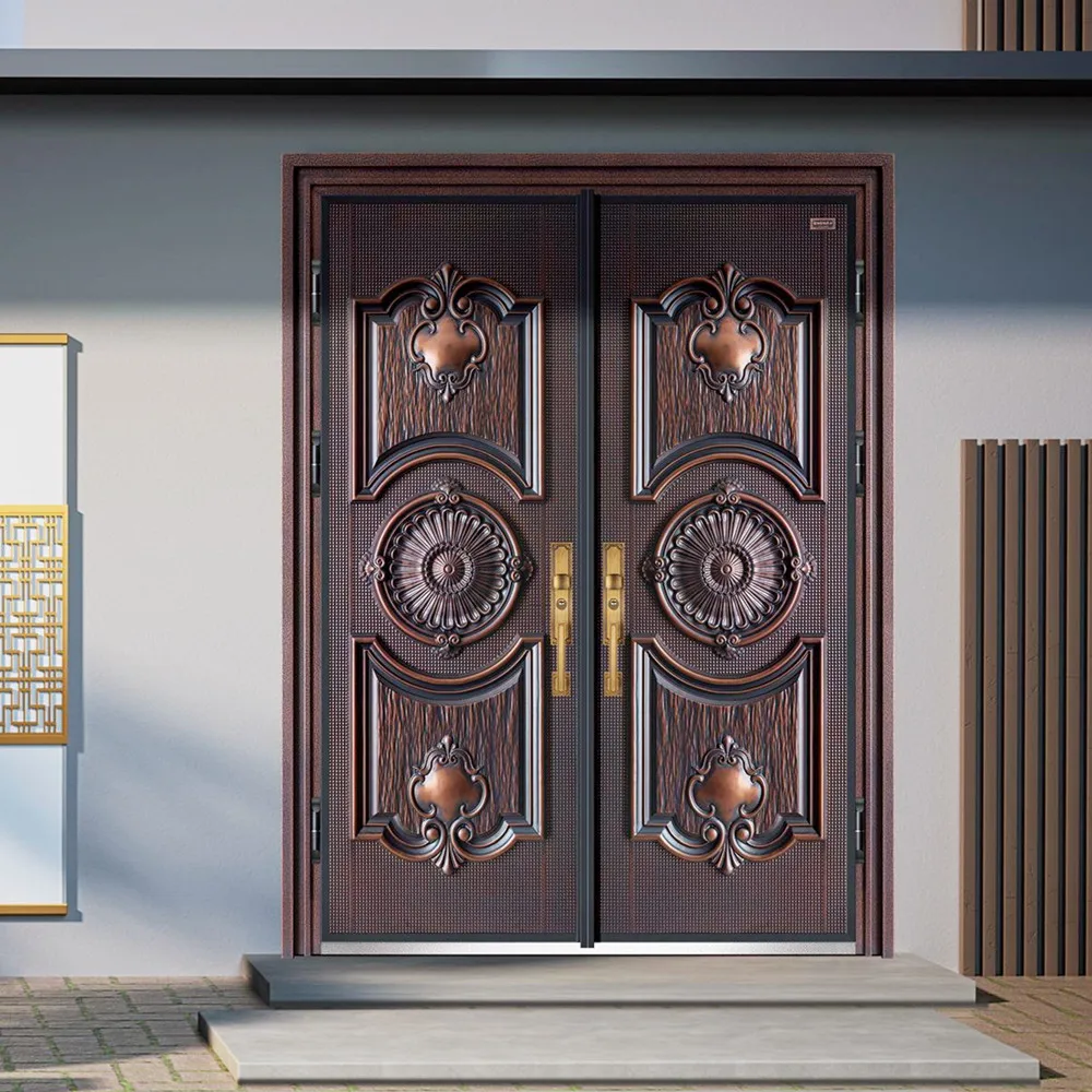 Modern Double Doors Front Entry Doors For Home Entrance Door