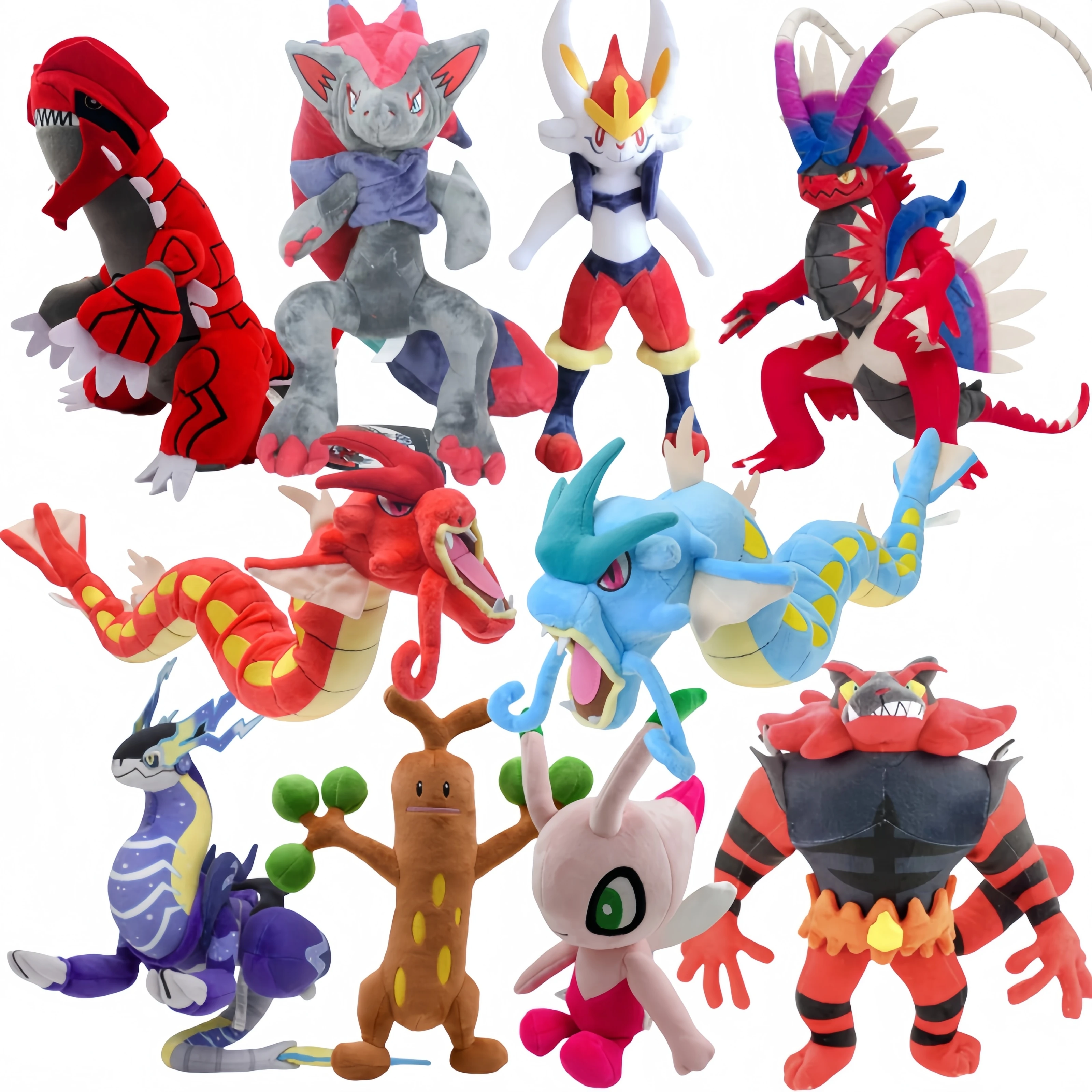 Pokemon Gyarados Plush Toy Dragapult Zoroark Pikachu Incineroar ...