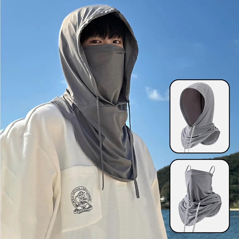 Balaclava Men Women Face Mask Sun/UV Protection Breathable Long Neck ...