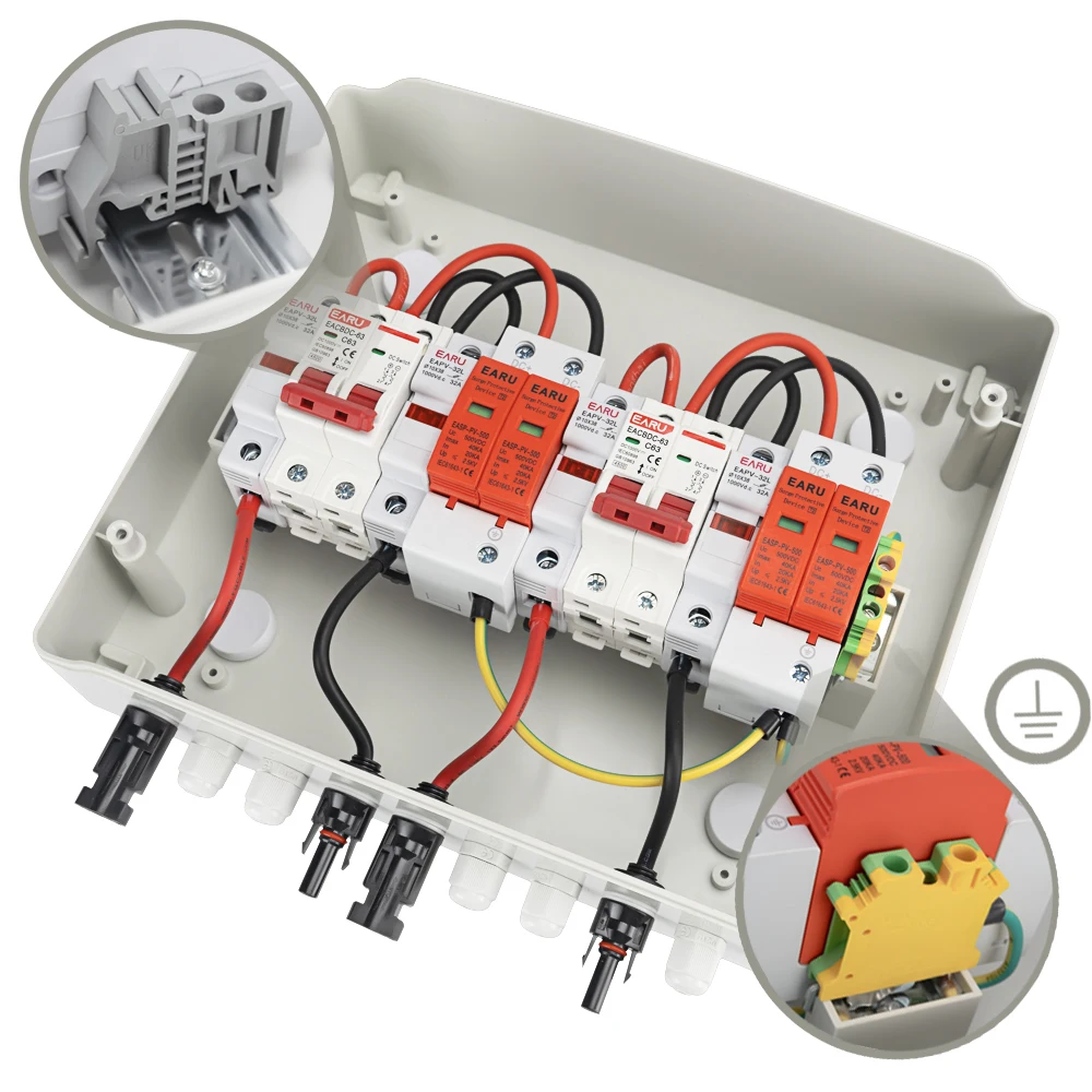 Solar Isolator Switch Ejoyous DC Circuit Breaker, MCB 2P 500V 32A Solar ...