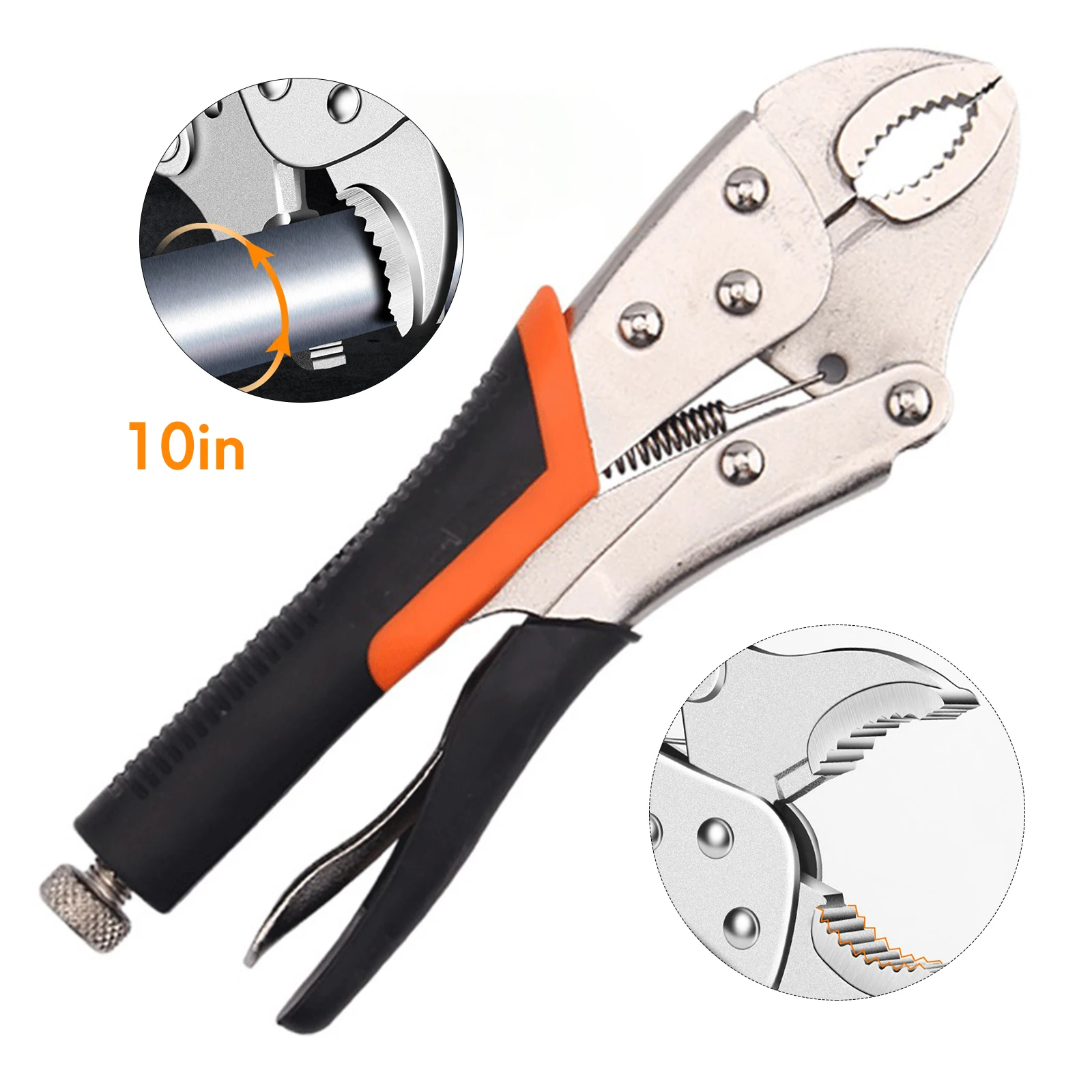 10-Inch-Rround-Mouth-Straight-Jaw-Lock-Vise-Grip-Multi-tool-Clamp ...
