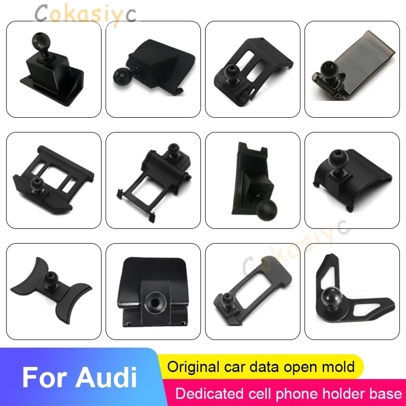 For Audi A4 A3 A5 A6 Q3 Q5 Q7 17mm Ball Head Phone Holder Base Car ...