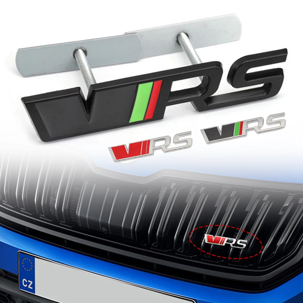 Araba-Sticker-arka-g-vde-n-izgara-VRS-amblem-rozet-logosu-i-in-Skoda ...