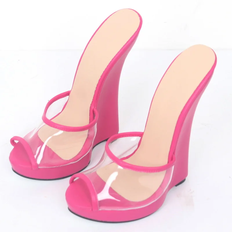18CM High Wedges Sandals,Peep Toe Women's High Heels Summer Shoes,Man ...