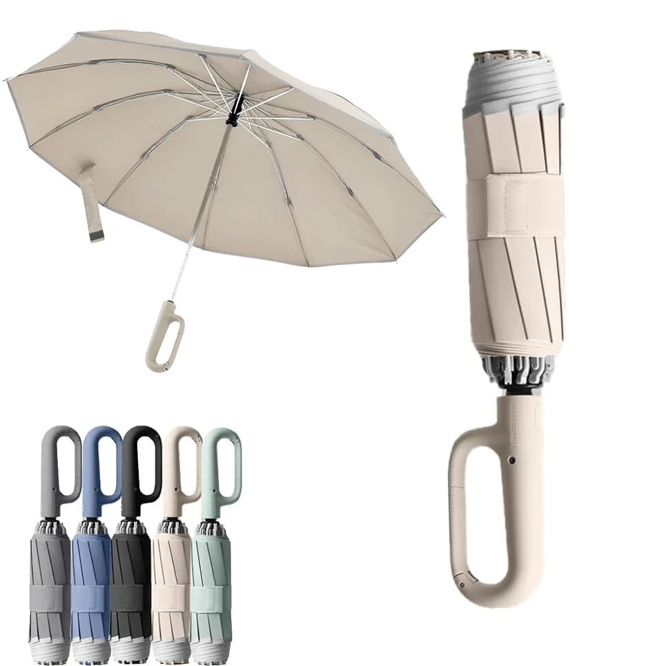 Fully-Automatic-Umbrella-Wind-Rain-Sun-Folding-Umbrella-with-Reflective ...