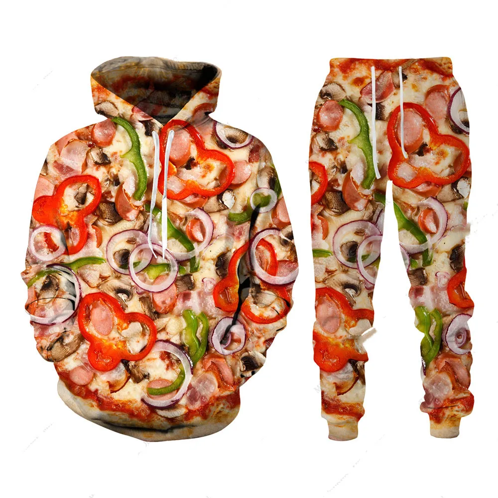 Novelty-3D-Pizza-Food-Print-Tracksuits-Men-Spring-Hoodie-Suits ...