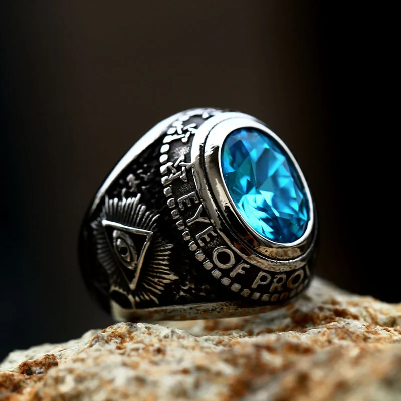 Blue Zircon Class Ring