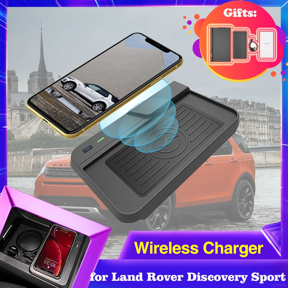 15W Car Wireless Charging Pad for Land Rover Discovery Sport L550 2015 ...