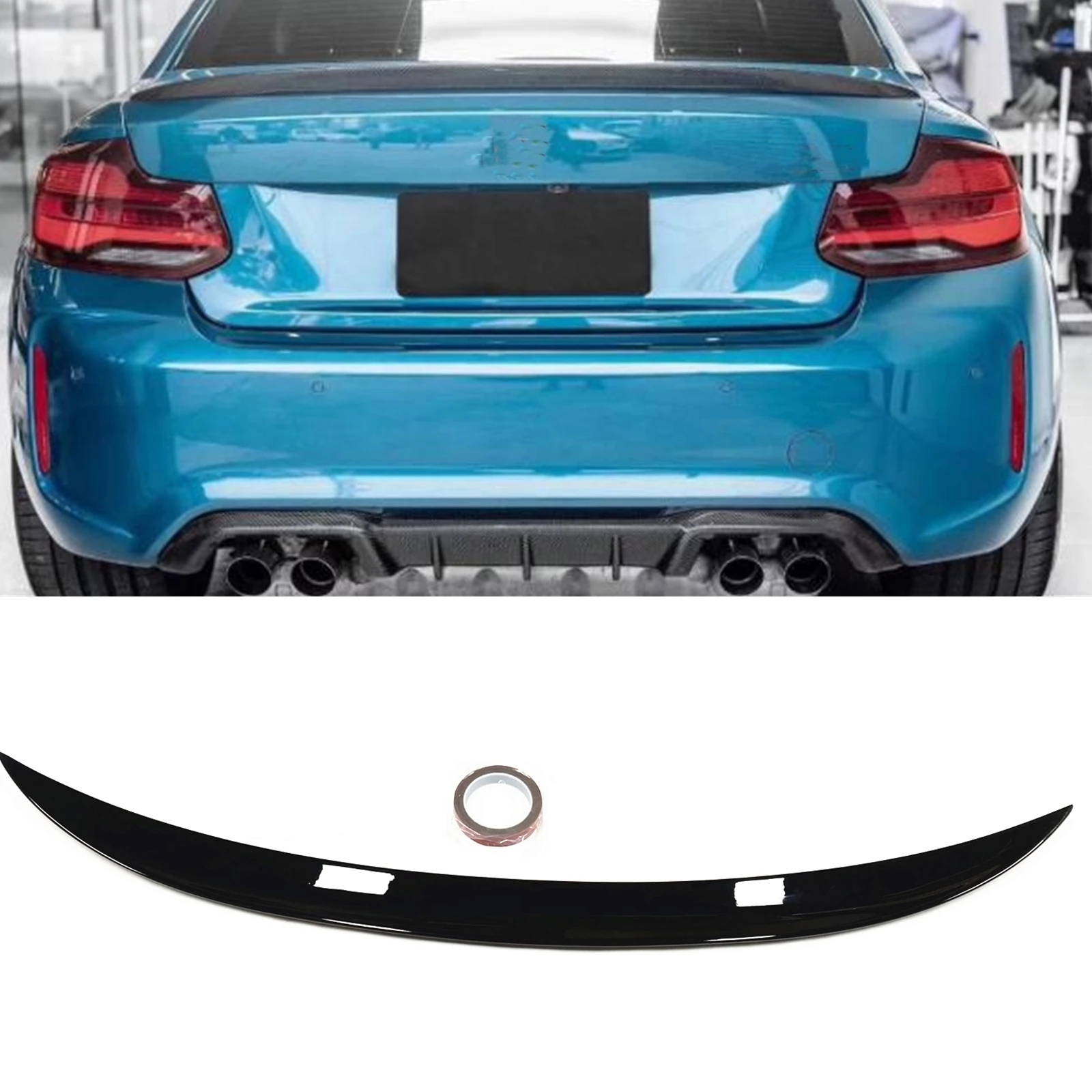 MP-Style-Gloss-Black-Trunk-Lid-Rear-Spoiler-Wing-Lip-For-BMW-2-Series ...