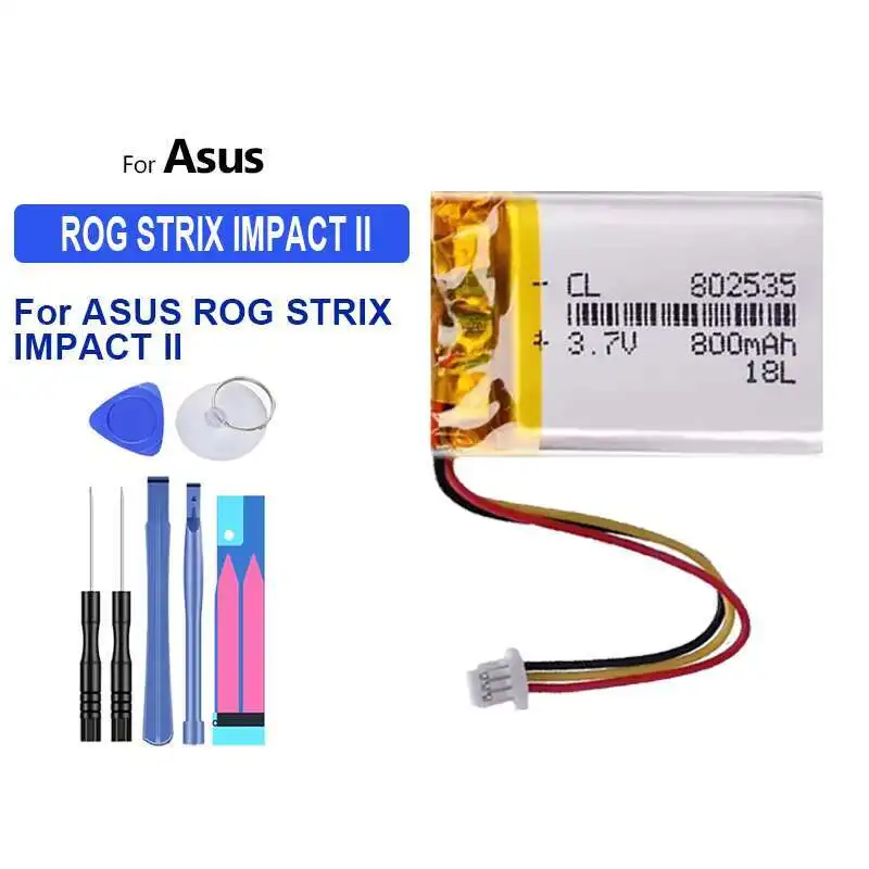 High Capacity Battery 540mAh-1250mAh For ASUS ROG Gladius Pugio II III ...