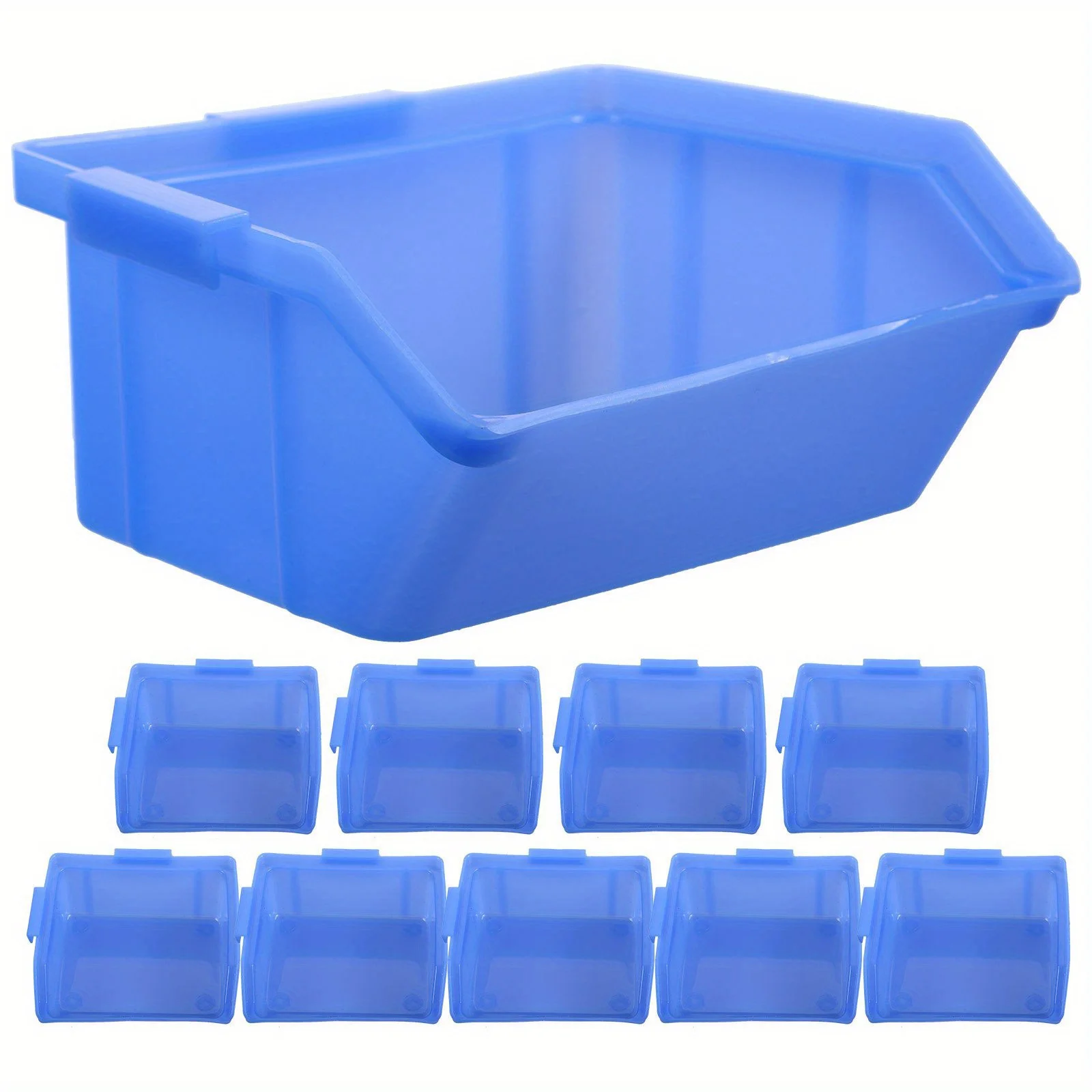 10pcs-Package-Wall-Mount-Storage-Bins-Stackable-Handles-Hanging ...