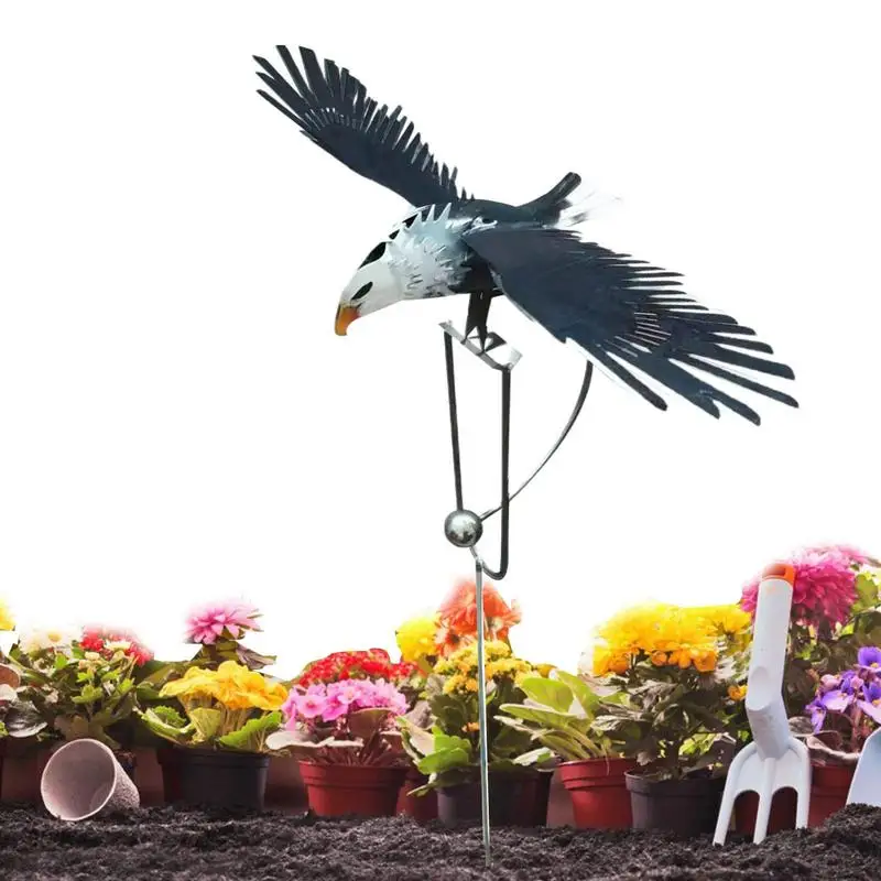 Garden-Stake-Rocker-Eagle-Big-Eagle-Garden-Art-Outdoor-With-Heavy-Metal ...