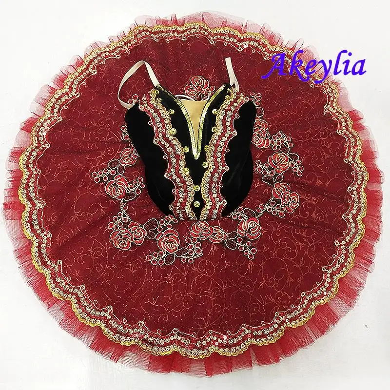 Black-red-pre-Professional-Ballet-Tutu-Don-Quixote-women-Dancewear ...