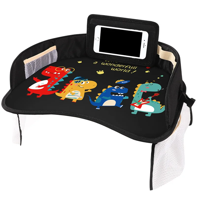 Children Portable Plate Table For Car Child Table Storage Baby Car Seat ...