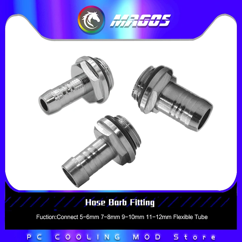 2 Pcs G1/4'' Flexible Hose Tubing Fitting, Water Cooling Connector For ...