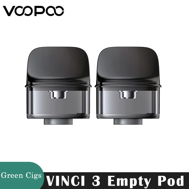 2pcs/Pack Original VOOPOO VINCI 3 Empty Pod Cartridge 4ml fit PnP Coil for VINCI 3 Pod Kit E ...