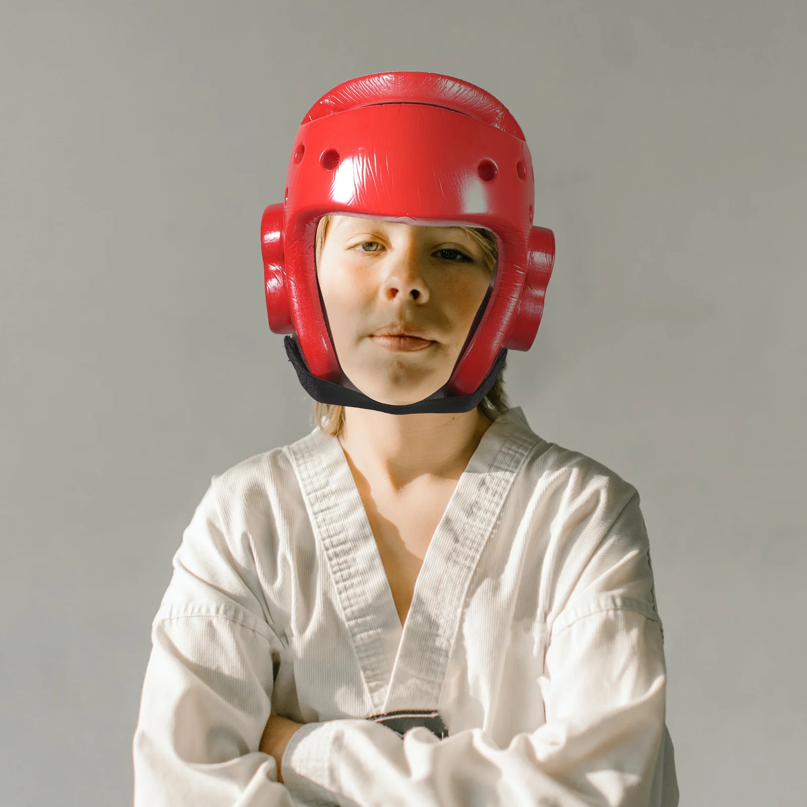 Kids-Taekwondo-Helmet-Professional-Kickboxing-Player-Air-Vented-Head-Shield-Head-Protector ...