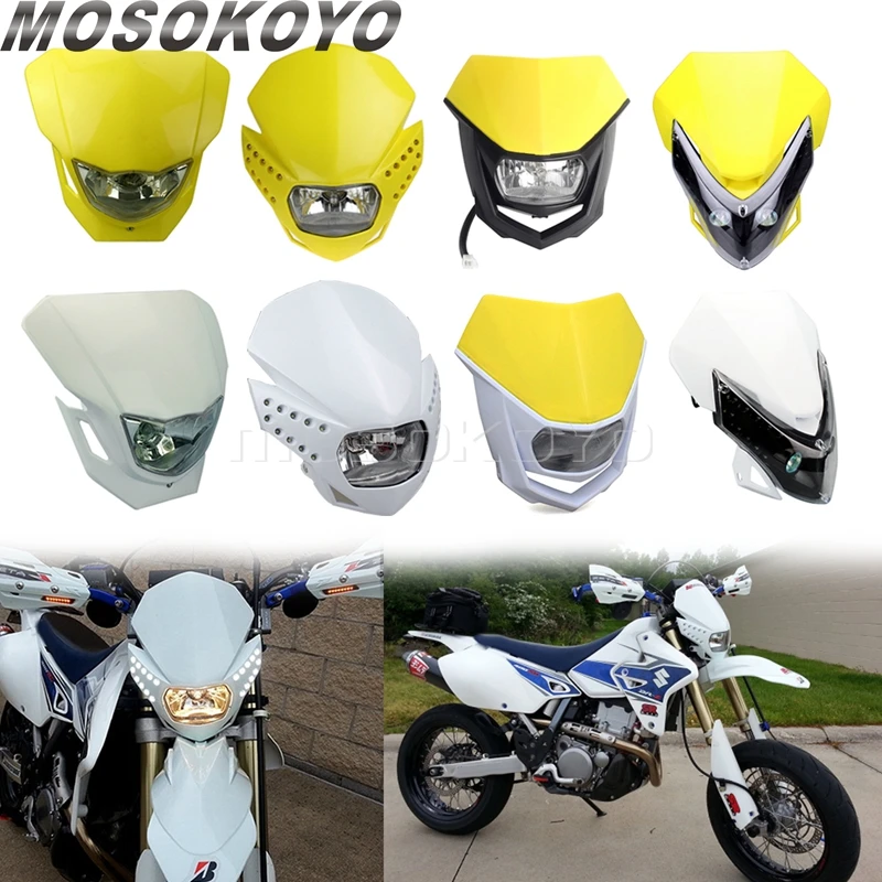 Motorcycles-Dirt-Bike-Dual-Sport-Enduro-Motocross-Headlight-Fairing-for ...