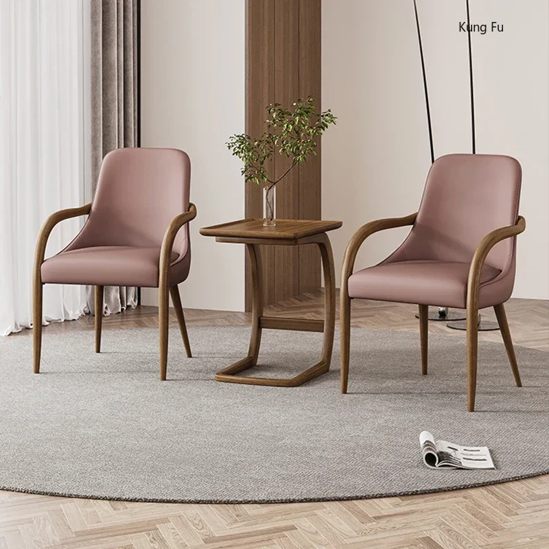 Luxury-Soft-Living-Room-Chairs-Waiting-Wood-Modern-Space-Saving-Dining ...