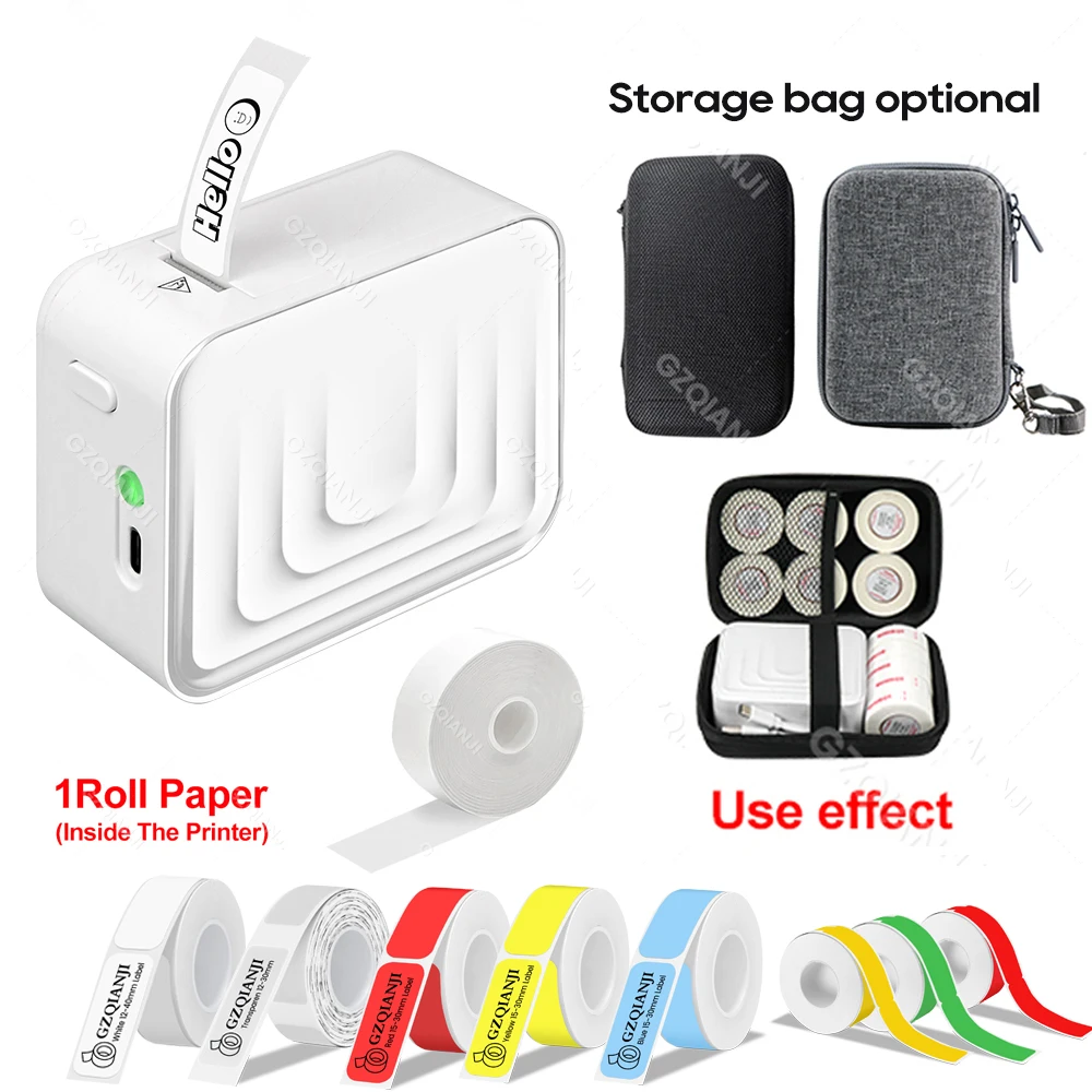 M15-Thermal-Label-Printer-Inkless-Printing-Sticker-Adhesive-Paper-Roll ...