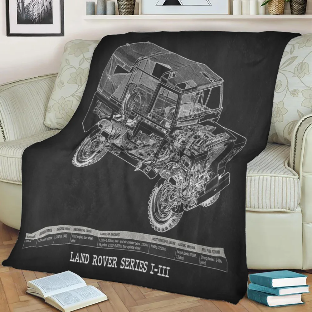 LAND-ROVER-SERIES-I-TO-III-Anime-Blanket-Mat-Soft-Bedspread-Beach-Warm ...