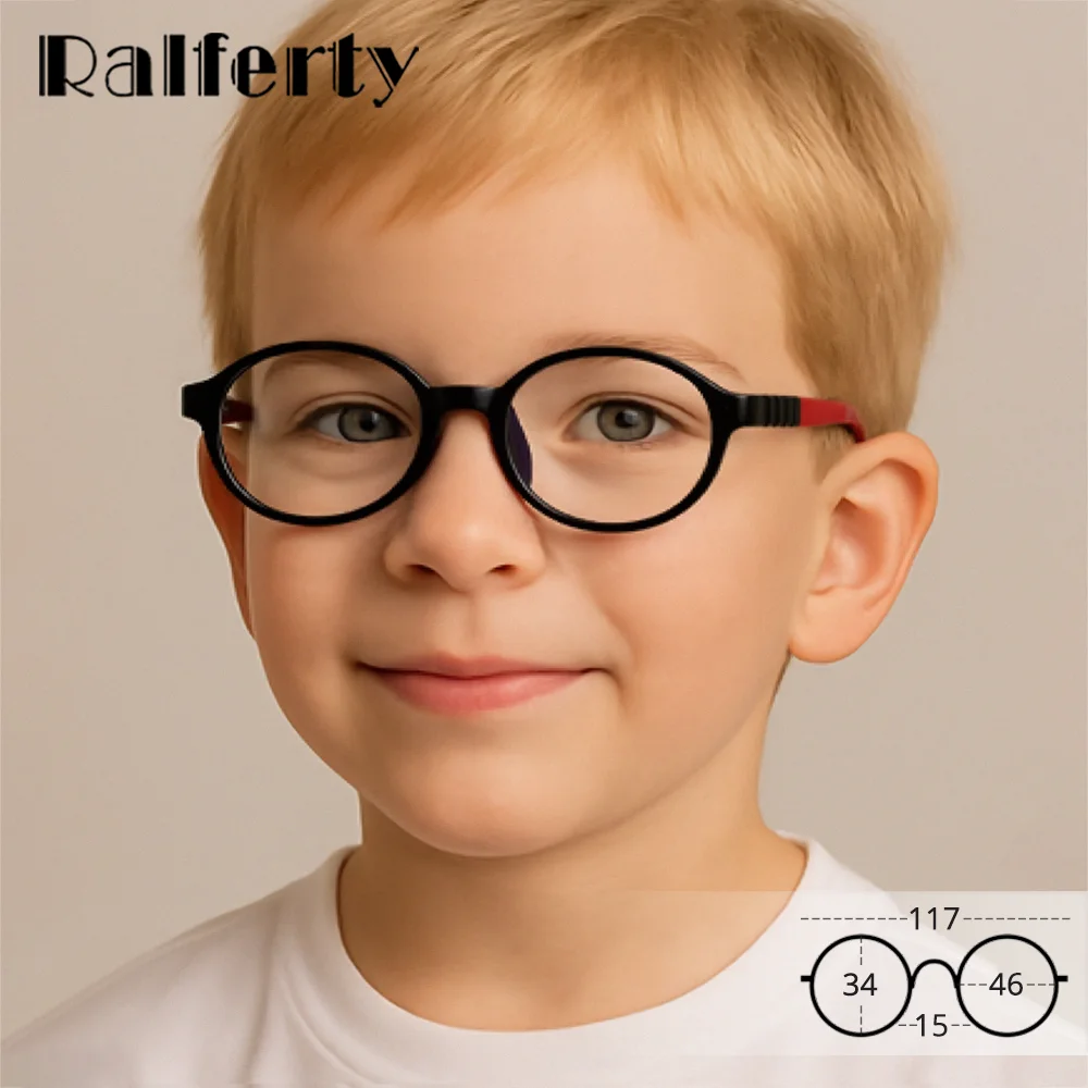 Ralferty Unbreakable Silicone Children Glasses Frame Ultra-light Small ...