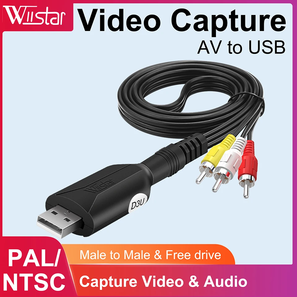 Convertidor-de-VHS-a-Digital-convertidor-de-Audio-Video-USB-2-0-tarjeta ...