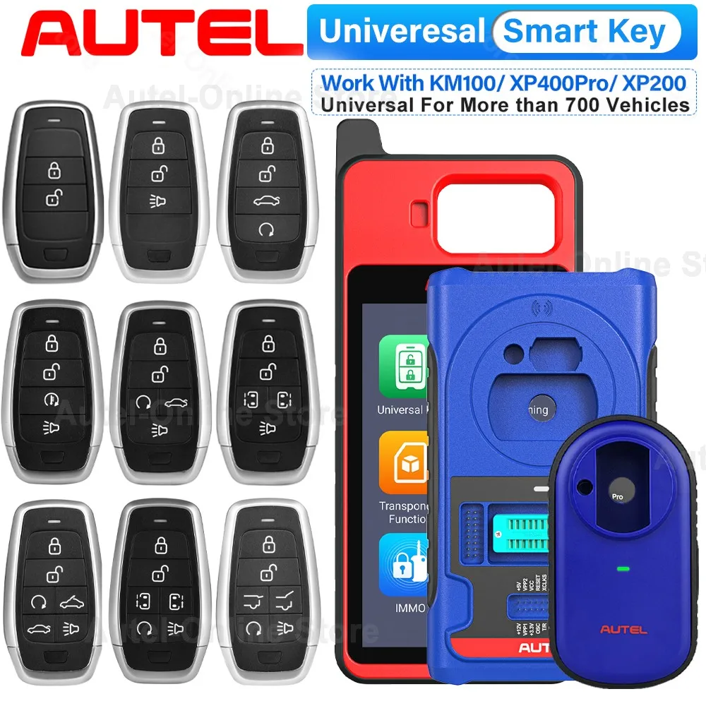 Autel-Car-Universal-Smart-Key-Programmable-Key-Fob-Work-with-KM100 ...