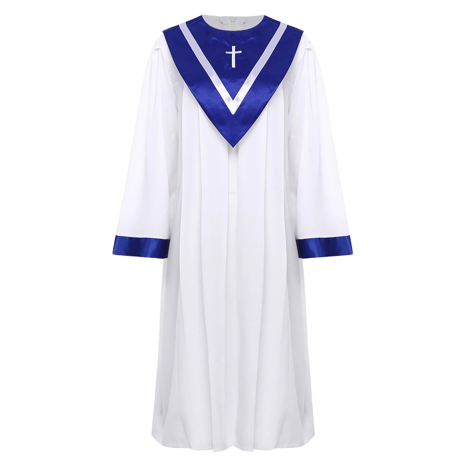 Unisex Matte Choir Robes for Church Graduation Gown Performance Costume ...