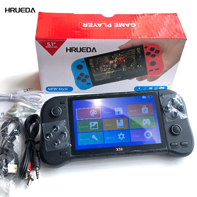 X50-5-1-inch-screen-6800-game-inbuilt-support-10-emulators-video-game ...
