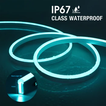 5V USB RGB Neon LED Strip Light,1/2/3/4/5M Waterproof Neon Strip With ...