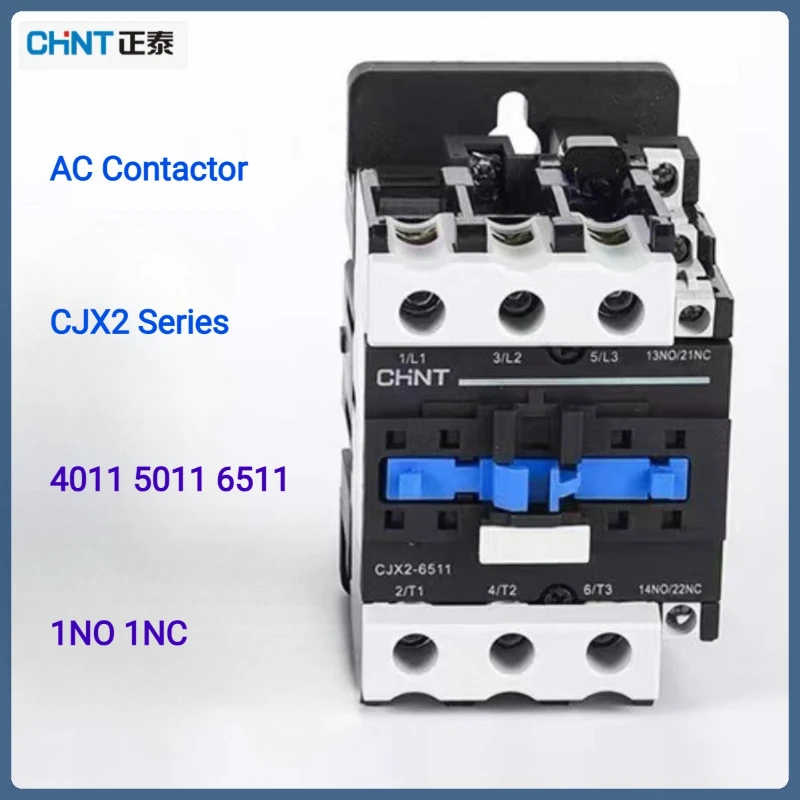Chint 3-Phase AC Contactor CJX2 4011/5011/6511 220V/380V 1NO1NC Ideal ...