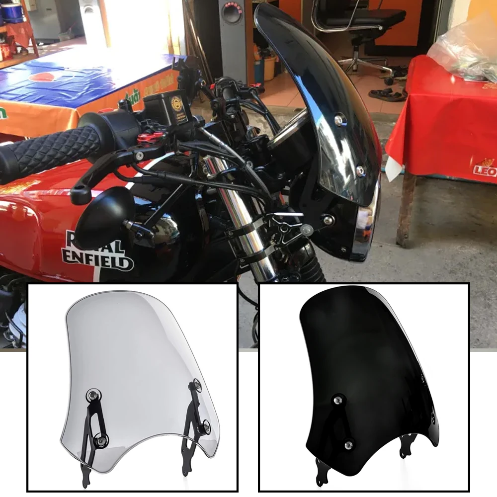 For-Royal-Enfield-350-500-Interceptor-650-Windscreen-Motorcycle ...