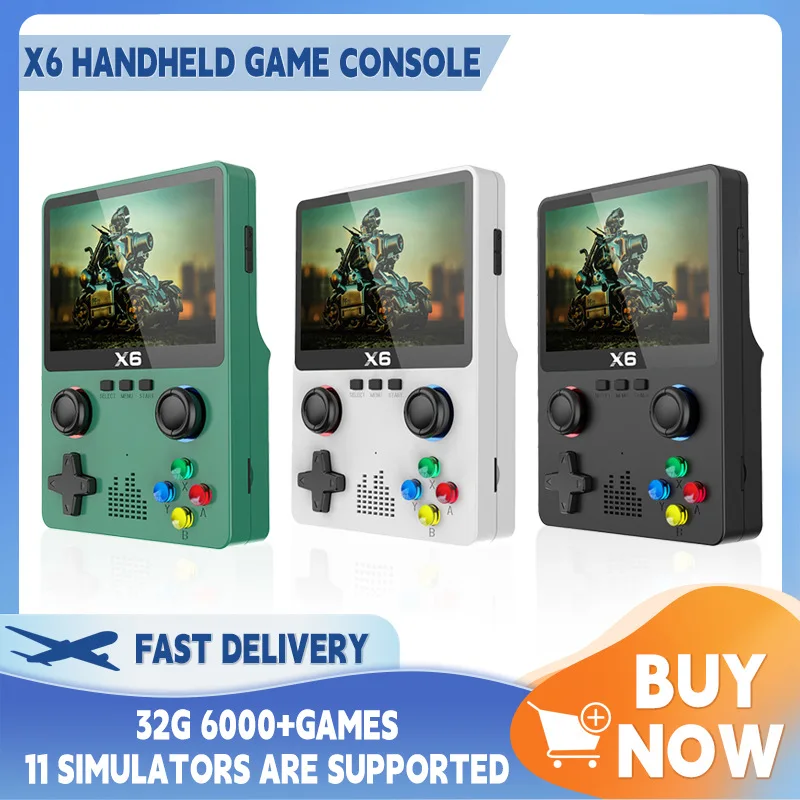 New-X6-Handheld-Game-Console-Built-in-6000-Games-32GB-Game-Console-3 ...