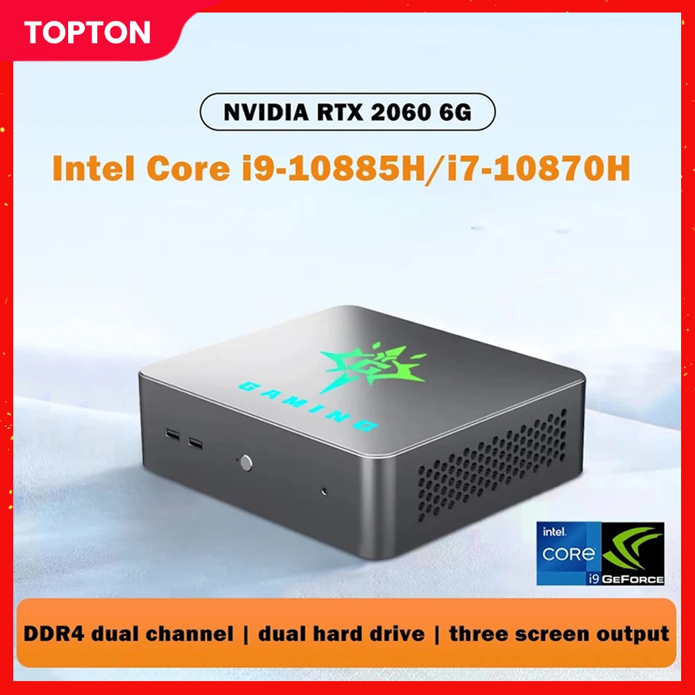 TOPTON-Gaming-Mini-PC-Nvidia-RTX-2060-6G-Intel-i9-10885H-i7-10870H-DDR4 ...