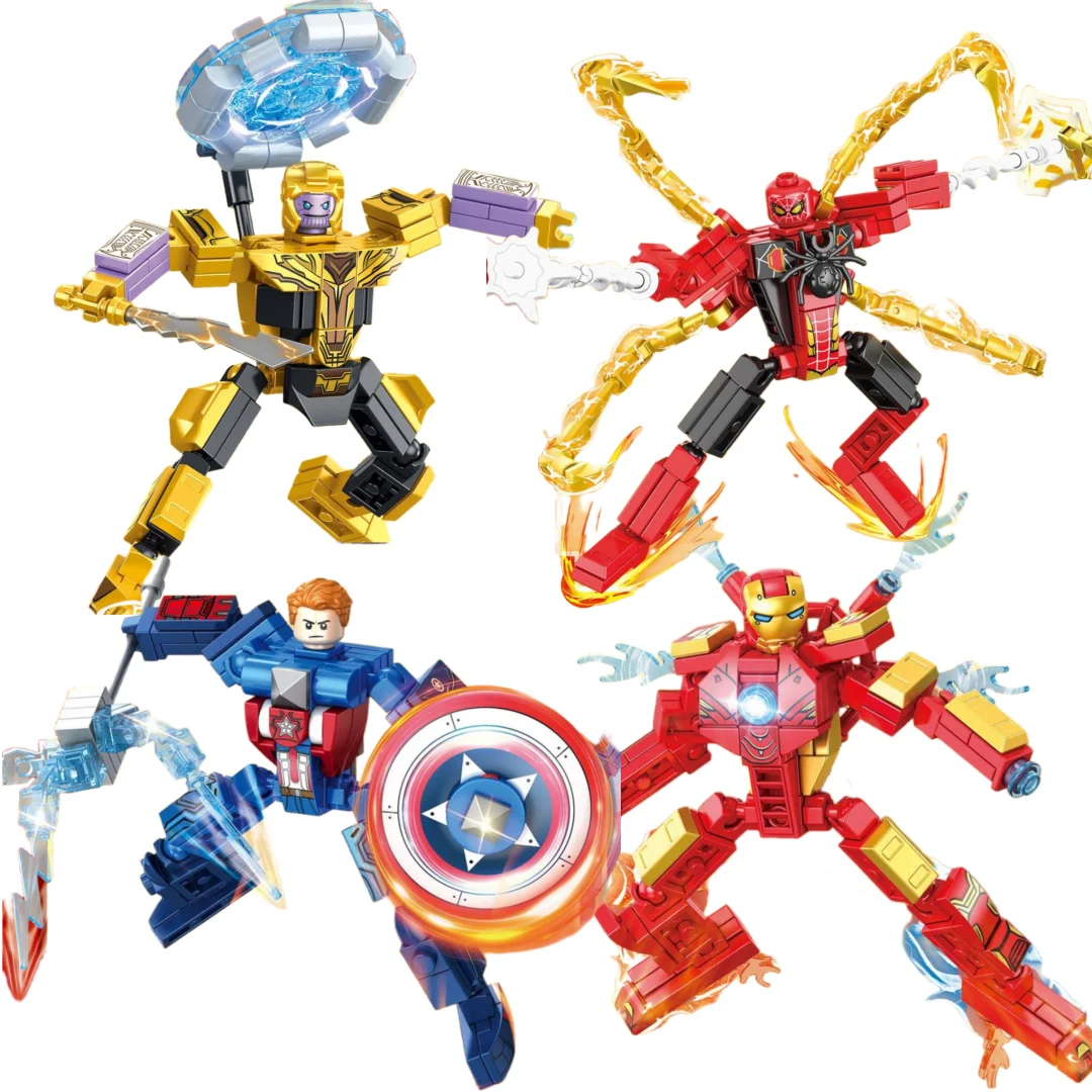 Disney-Building-Blocks-Mini-Model-Figures-Compatible-Spiderman-Iron-Man ...