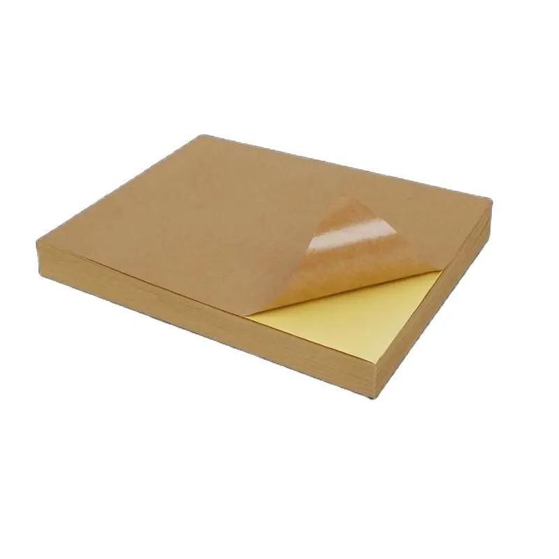 50Sheet-Lot-A4-Kraft-Label-Writing-Paper-Gummed-Dumb-Paper-Suitable-For ...