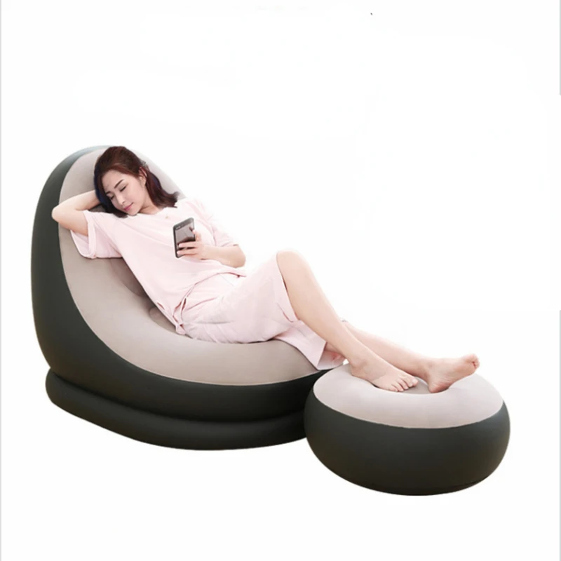 Inflatable-Lazy-Sofa-Lunch-Lounge-Chair-Outdoor-Portable-Foldable ...