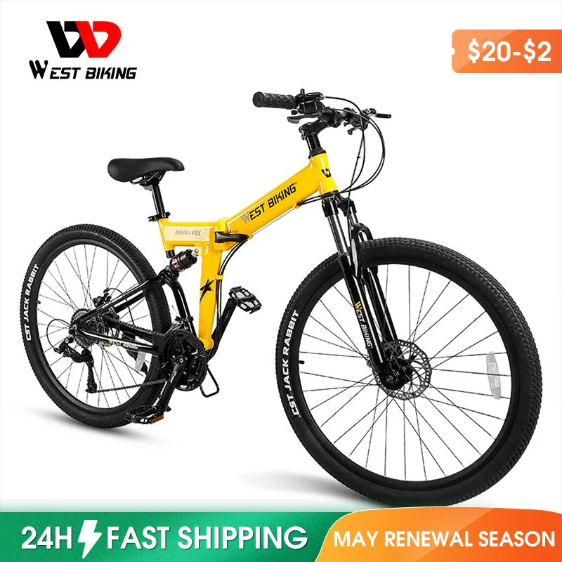 WEST BIKING – vtt pliable de 27.5 pouces pour hommes, avec 27 vitesses ...