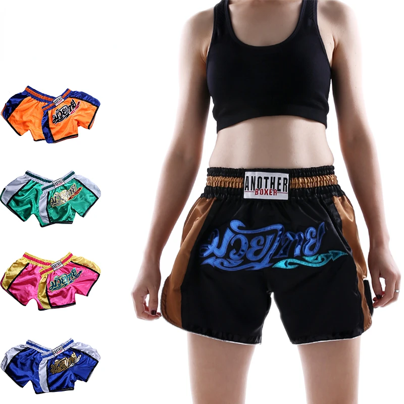 Children Adult Muay Thai Shorts Kick Boxing Shorts Kids Fight Trunks ...