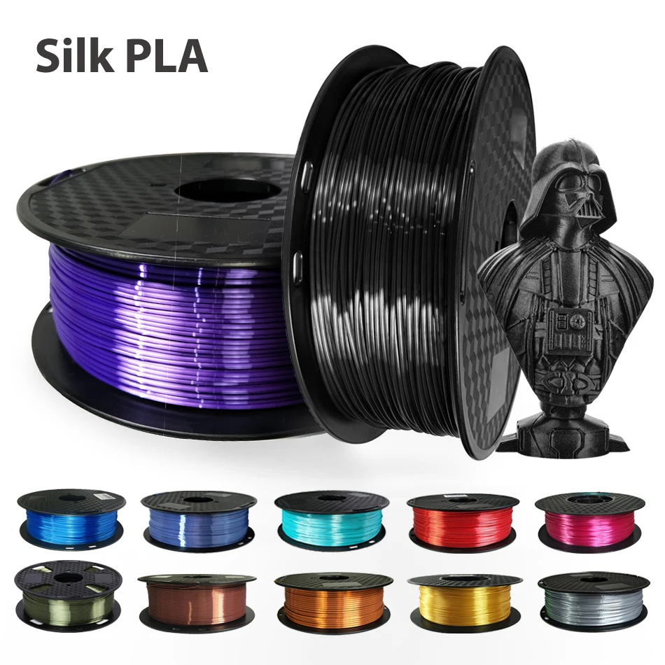 250g-500g-3D-Printer-Filament-Blue-Silk-PLA-1-75mm-Filaments-Shiny-Silk ...