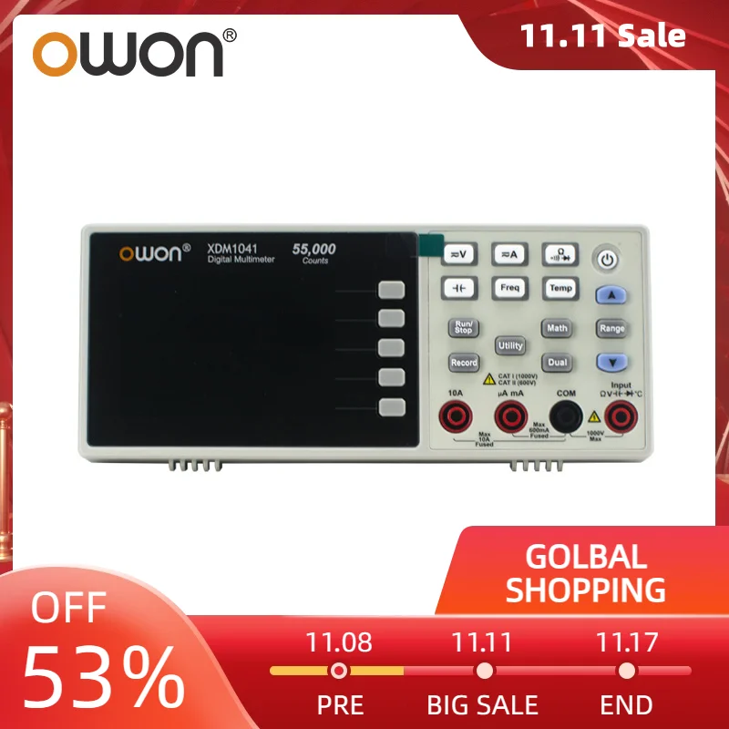 OWON-XDM1041-XDM1241-Digital-Multimeter-55000-Counts-3-5inch-SCPI ...
