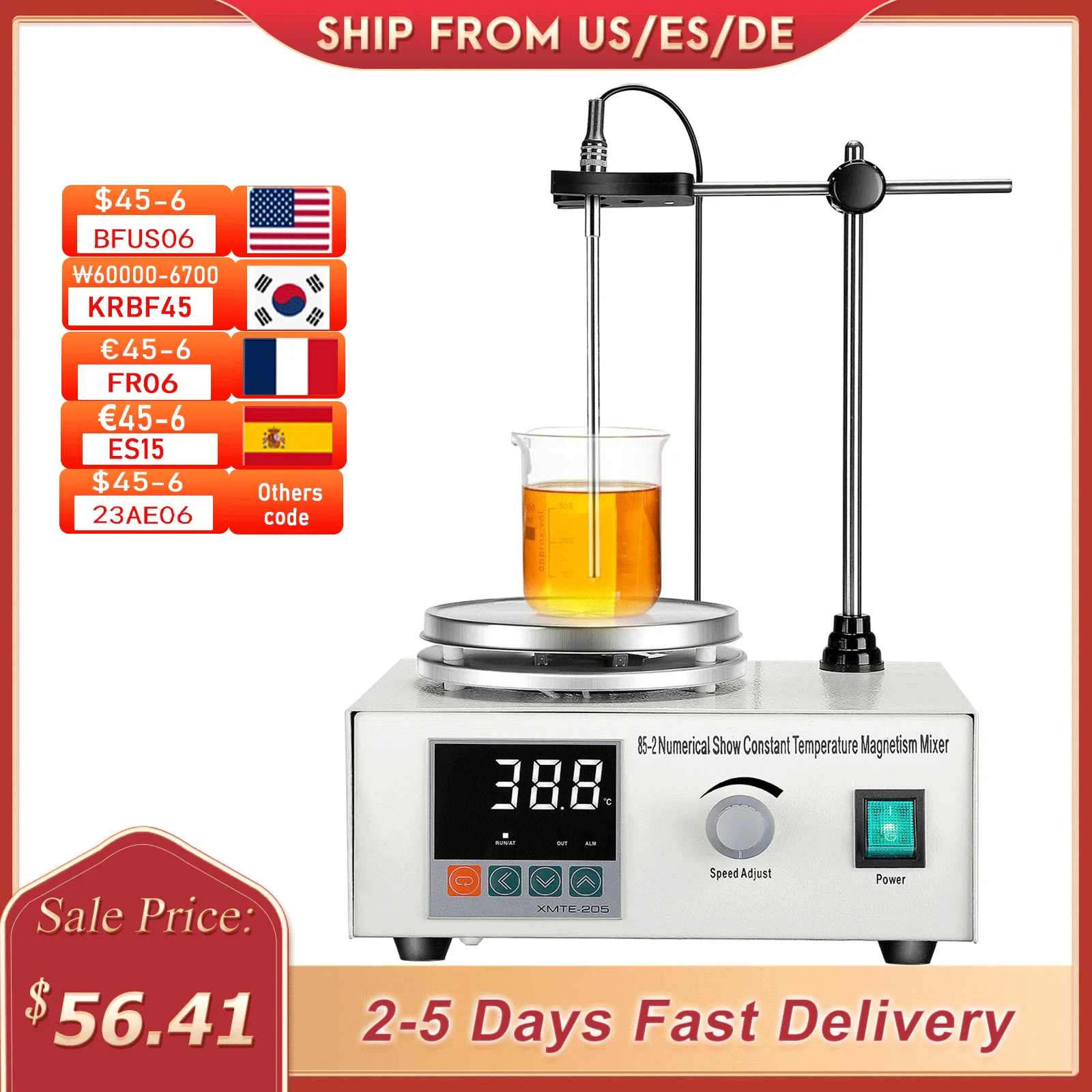 85-2-Magnetic-Stirrer-Mixer-Hot-Plate-1000-ml-Digital-Magnetic-Stirrer ...