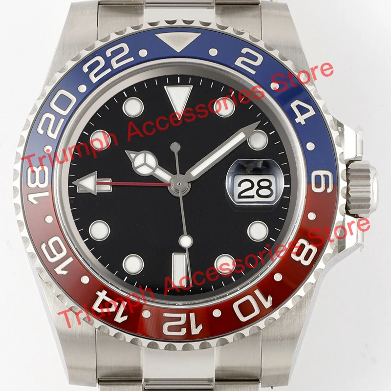 CLEAN-GMT-126710-904L-Case-Bracelet-Hands-Blue-Red-Ceramic-Bezel-DD3285 ...