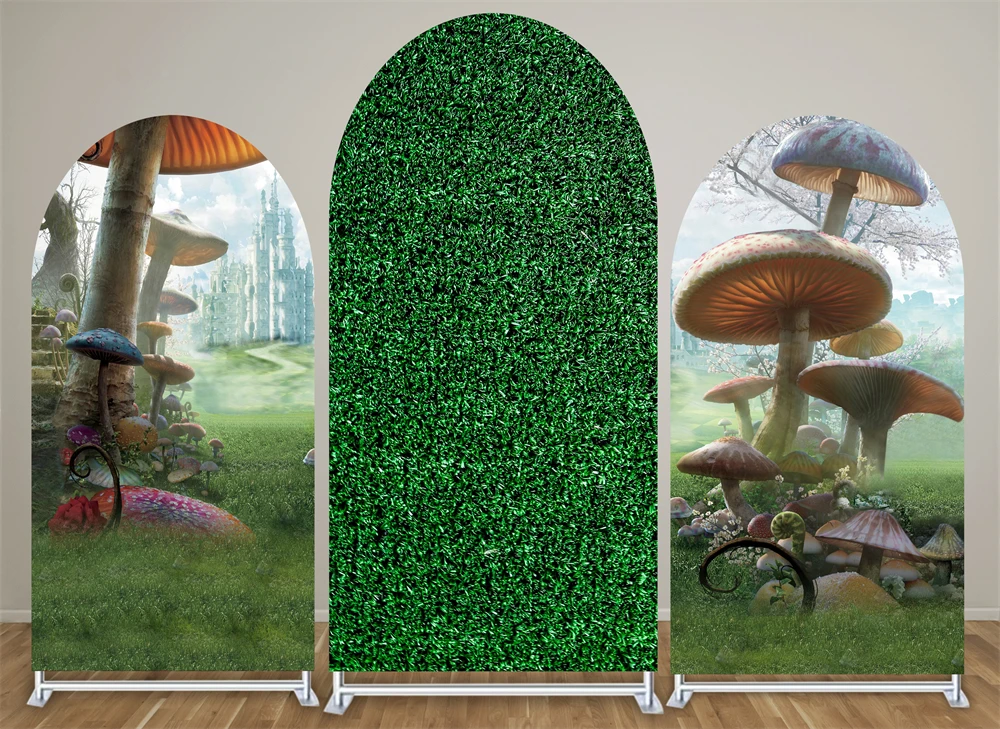 Alice-In-Wonderland-Arch-Backdrop-Covers-for-Parties-Arched-Panels ...