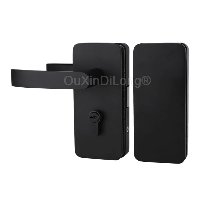 1PCS-Zinc-Alloy-Entrance-Glass-Double-Door-Handles-Lock-Glass-Gate-Door ...