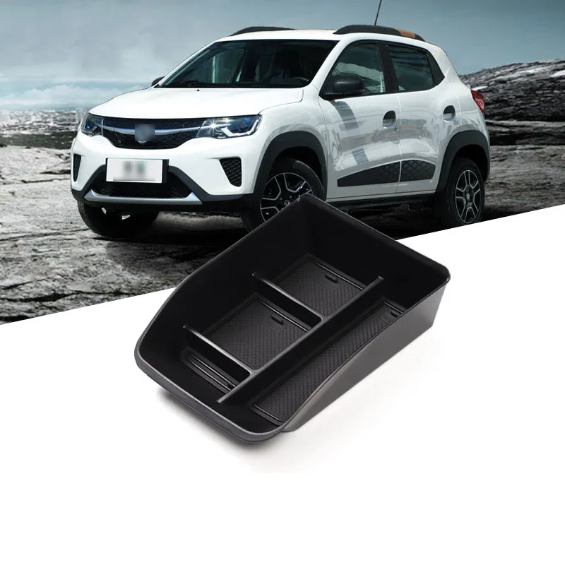 Car Center Console Storage Box for Dacia Spring Central Armrest Tray ...
