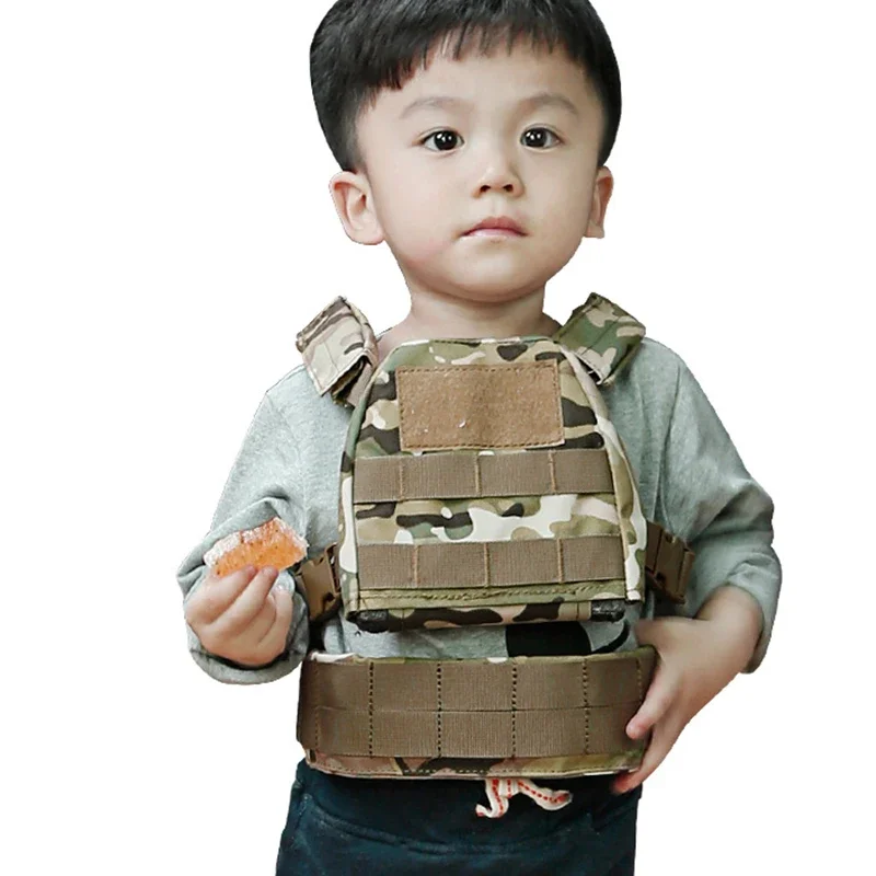 Tactical-Kids-Vest-Children-Military-Molle-Plate-Carrier-Hunting-Vest ...