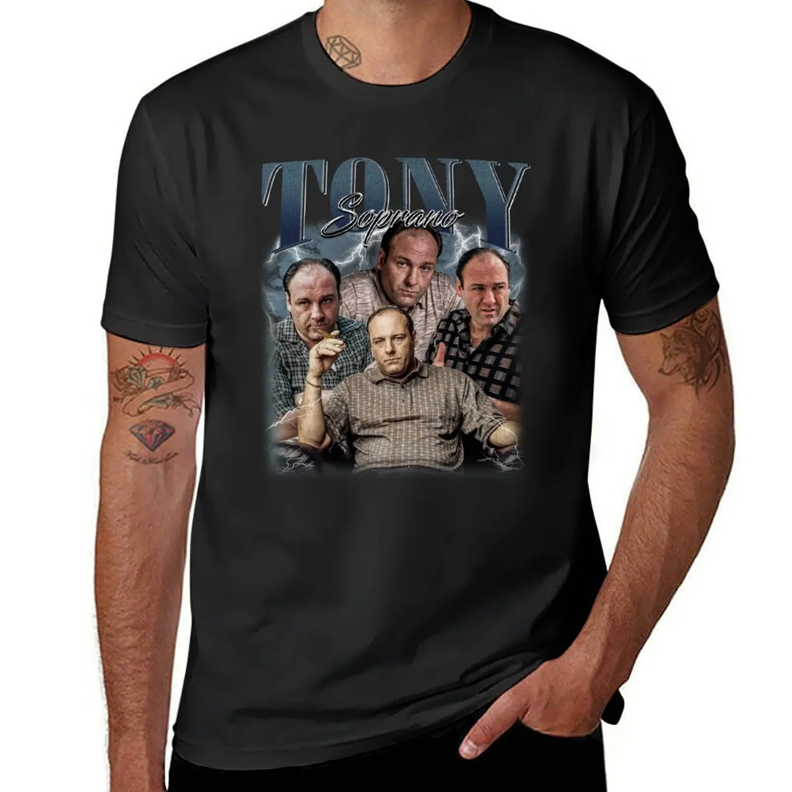 Tony-Soprano-Vintage-Retro-The-Sopranos-Movie-t-shirt-summer-top ...