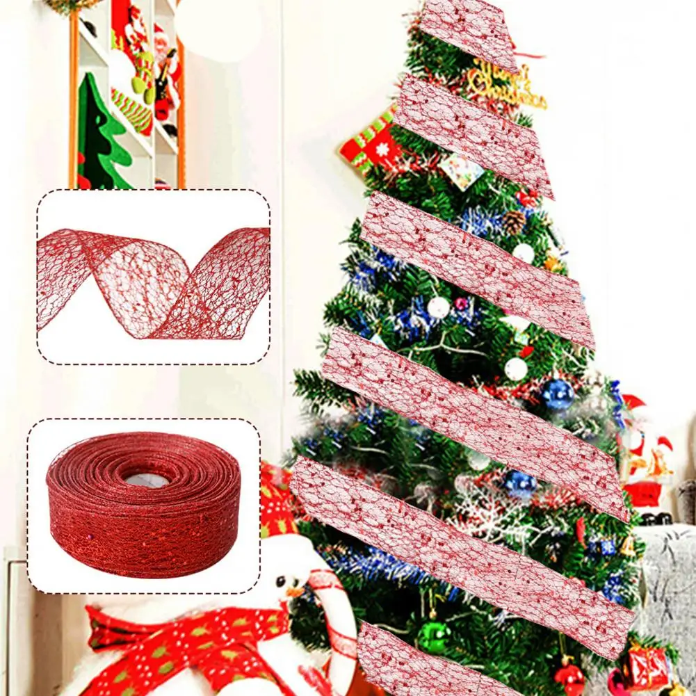 6Pcs-Hollow-Out-Shiny-Ribbons-Reusable-Christmas-Gift-Packaging-Ribbon ...